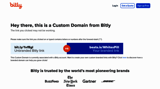 grhb.me - Custom Domain by Bitly - Grhb