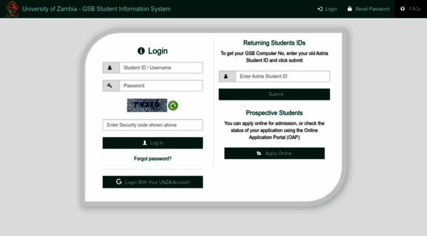 gsbonline.unza.zm - University of Zambia - GSB Stu... - GSB Online Unza