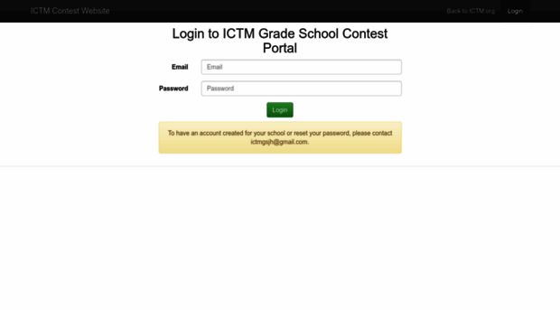gsictm.zipgrade.com - Login to ICTM Grade School Por... - Gs ICTM Zip Grade