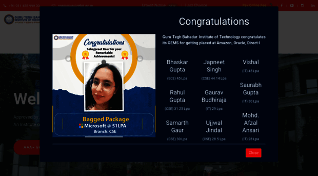 gtbit.ac.in - Guru Tegh Bahadur Institute of... - Gtbit