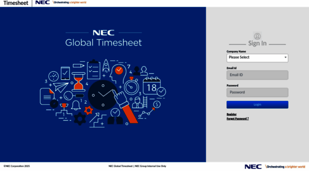 gts.nec.com - NEC | Time Sheet Management - Gts NEC