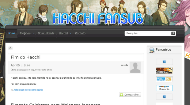 hacchifansub.com.br - Hacchi Fansub - Hacchi Fansub