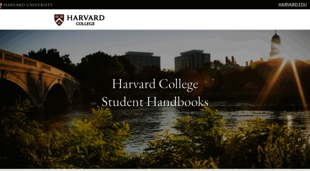 handbook.college.harvard.edu - Harvard College Student Handbo ...