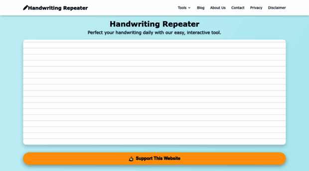 handwritingrepeater.com - Handwriting Repeater - Practic ...