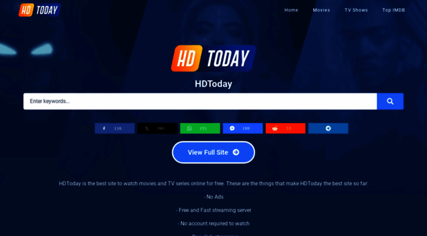 hdtoday.to - Watch Movies Online Free | Wat... - HD Today