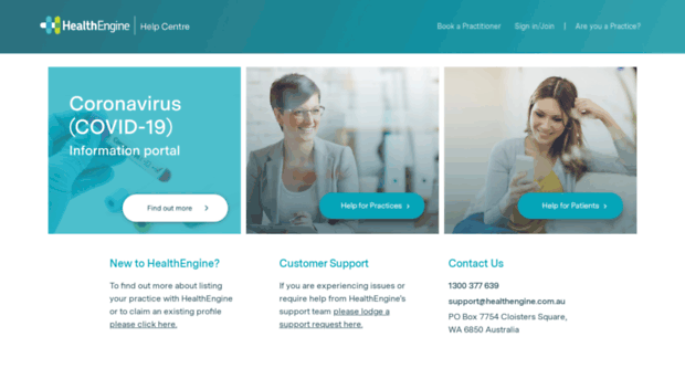healthengine.zendesk.com - Help Centre - Healthengine Zendesk