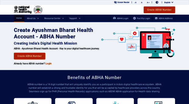 healthid.ndhm.gov.in - ABHA | ABDM - Healthid Ndhm