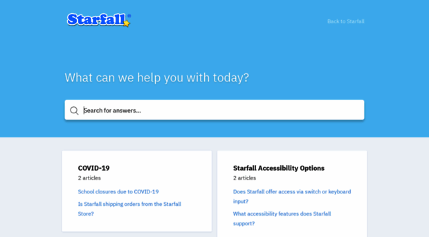 help.starfall.com - Starfall FAQ - Help Starfall