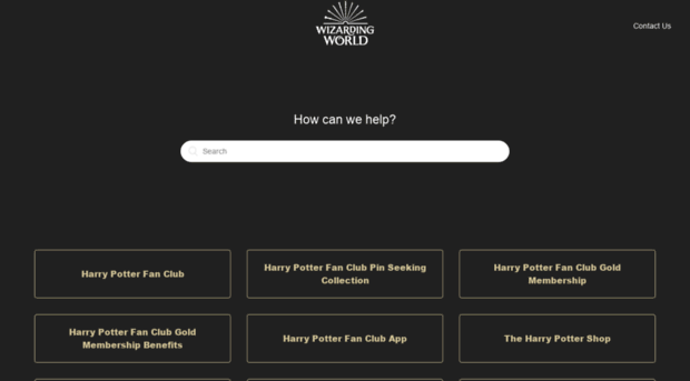 help.wizardingworld.com - Wizarding World - Help Wizarding World