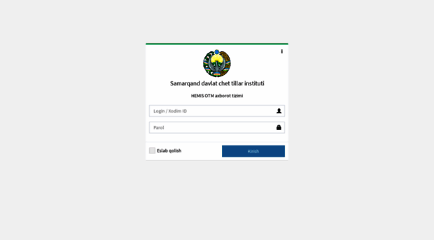 hemis.samdchti.uz - Login | HEMIS OTM axborot tizi... - HEMIS Samdchti