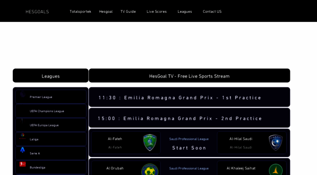 hesgoal.hes-goals.tv - HesGoal TV - Free Live Sports ... - Hes Goal S