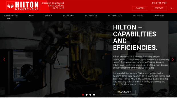 hiltonmanufacturing.com.au - Home - Hilton Manufacturing - Hilton ...