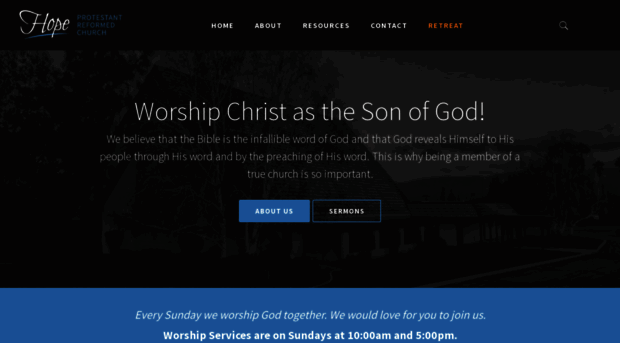hopeprc.org - Hope Protestant Reformed Churc... - Hope Prc
