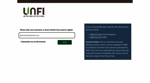 hrportal.unfi.com - User Assurance Application - Hrportal Unfi