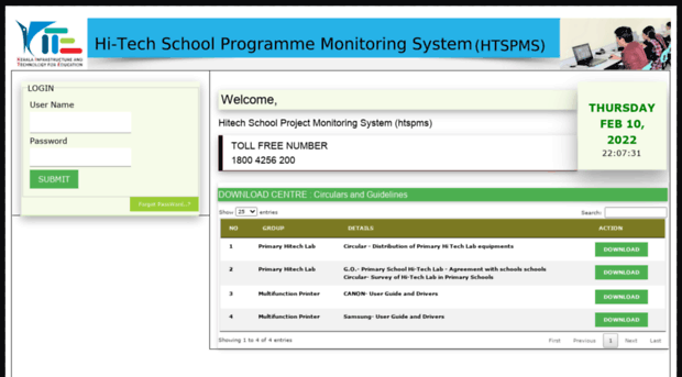 htspms.keltron.in - HiTECH SCHOOL PROJECT MONITORI... - HTSPMS Keltron