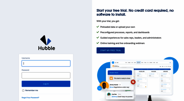 hubble.my.salesforce.com - Login | Salesforce - Hubble My Salesforce