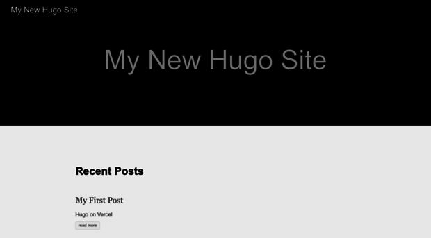 hugo-template.vercel.app - My New Hugo Site - Hugo Template Vercel