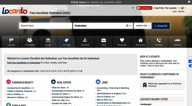 hyderabad.locanto.in - Free Classifieds Hyderabad – L... - Hyderabad ...