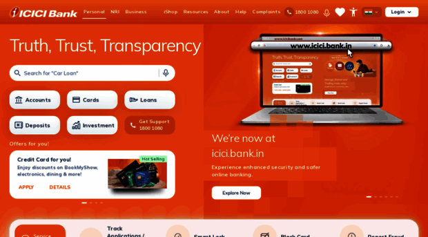 icici.bank.in - ICICI Bank - Personal, Busines... - ICICI Bank