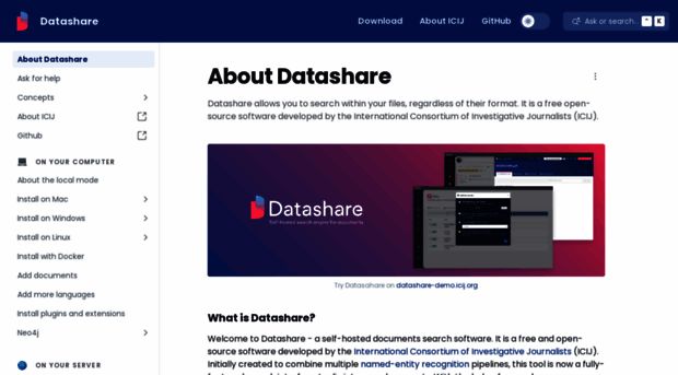 icij.gitbook.io - About Datashare | Datashare - Icij Gitbook