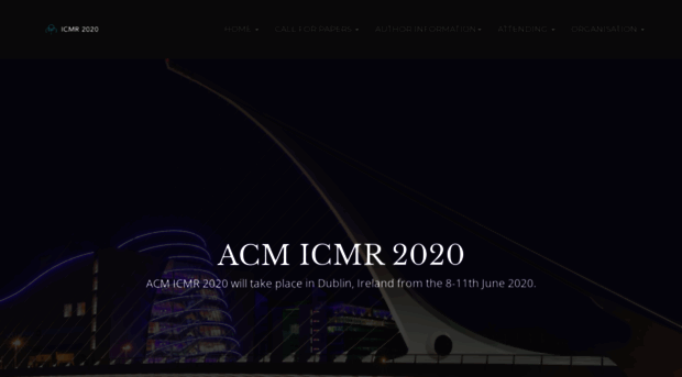 icmr2020.org - ACM ICMR 2020 - ICMR 2020