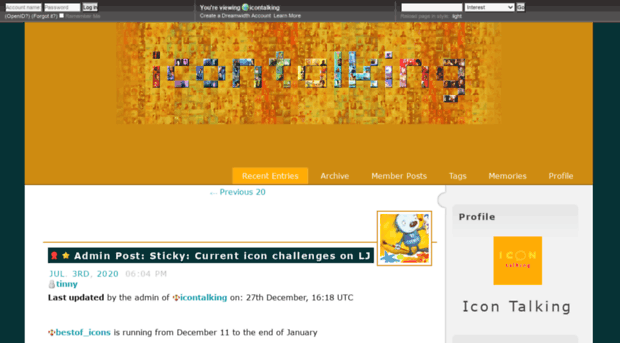 icontalking.dreamwidth.org - icontalking | Recent Entries - Icontalking ...