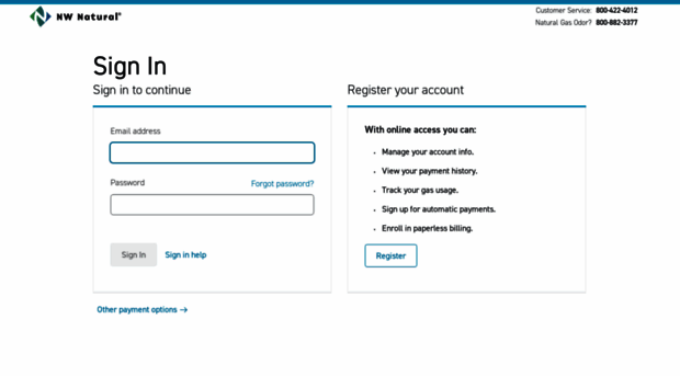 identity.nwnatural.com - Sign in to manage your natural... - Identity ...
