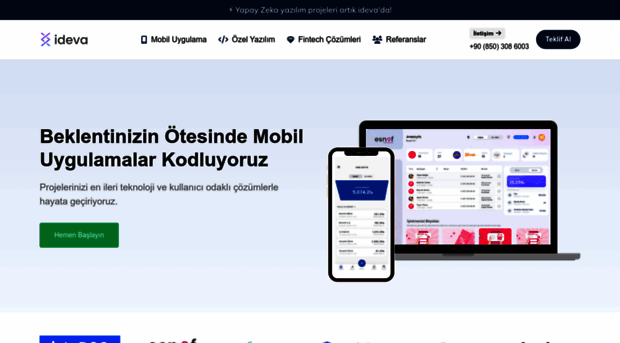 ideva.com.tr - ideva - Mobil Uygulama, Özel Y... - Ideva