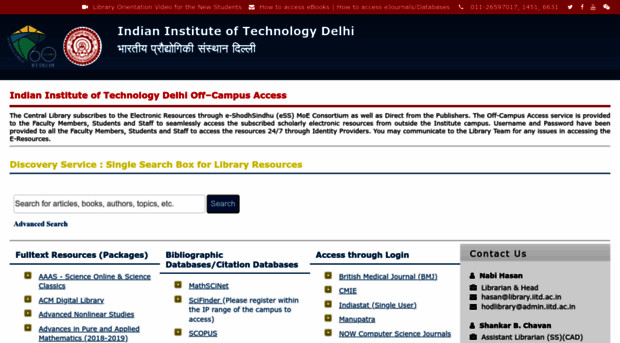 idp.iitd.ac.in - Shibboleth Identity Provider - Idp Iitd