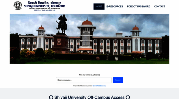 idp.unishivaji.ac.in - Shibboleth Identity Provider - Idp Unishivaji
