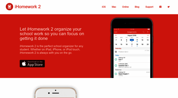 ihomeworkapp.com - iHomework 2 for iOS - Become a... - IHomework App