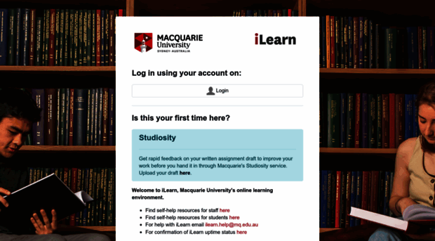 ilearn.mq.edu.au - Log in to the site | iLearn - ILearn Mq