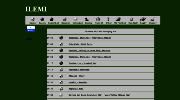 ilemis.com - Watch live sports online at IL... - ILEMI S