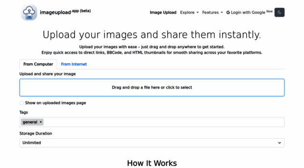 imageupload.app - imageupload - Fast, Secure, an... - Image Upload