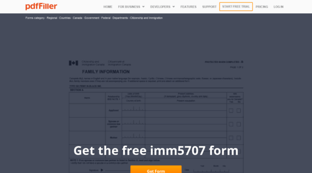 imm5707.pdffiller.com - pdfFiller. On-line PDF form Fi... - Imm 5707 ...