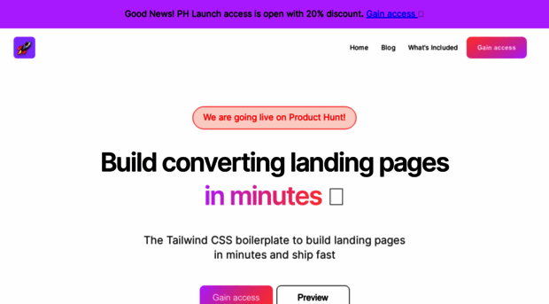 indiespark.webflow.io - Tailwind CSS landing page temp... - Indiespark Webflow