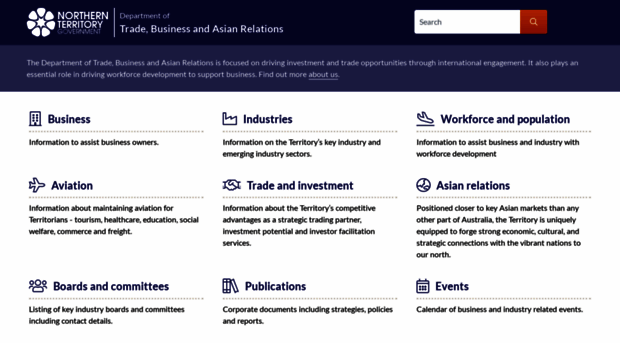 industry.nt.gov.au - Homepage | Department of Trade... - Industry Nt Gov