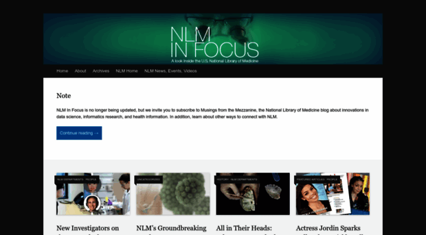 infocus.nlm.nih.gov - NLM in Focus | A look inside t... - In Focus NLM Nih