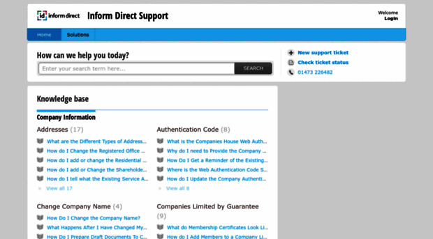 informdirect.freshdesk.com - Support : Inform Direct Suppor... - Inform ...