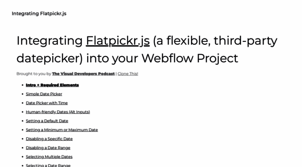 integrating-flatpicker-js.webflow.io - Introduction - Integrating ...
