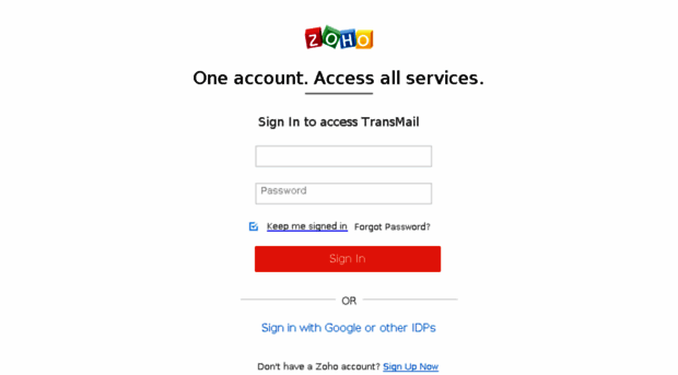 internal1-transmail.zoho.com - Zoho Accounts - Internal 1 Transmail Zoho