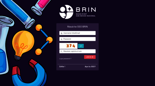 intra.brin.go.id - SSO Portal | Badan Riset dan I... - Intra Brin