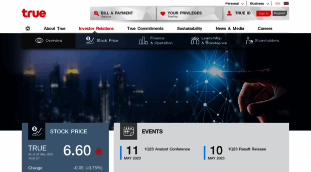 investor.truecorp.co.th - True Corporation Public Compan... - Investor ...