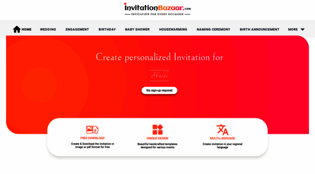 invitationbazaar.com - Create Free Invitation Cards O... - Invitation ...