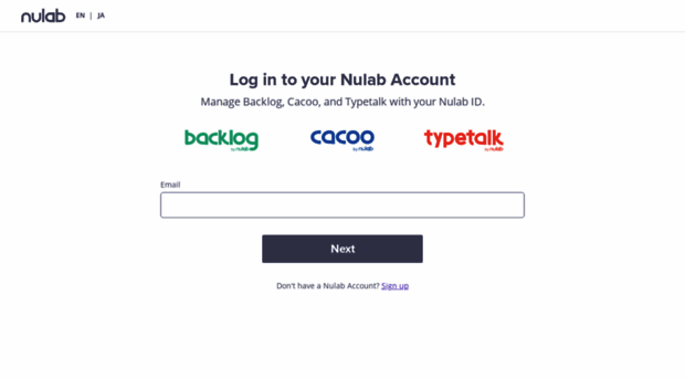 iol.backlog.com - Login - Nulab Account - Iol Backlog