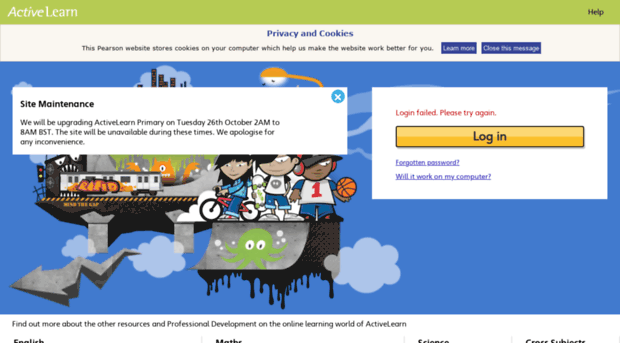 iplanner.co.uk - ActiveLearn: Login - Iplanner