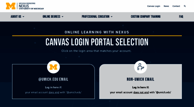 isd-umich.instructure.com - Nexus Canvas Login Gateway - M... - Isd ...