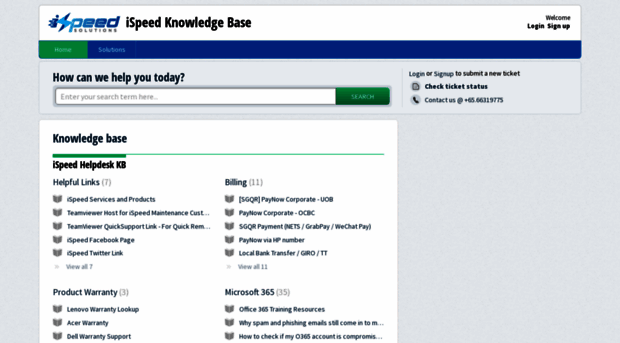 ispeed.freshdesk.com - Support : iSpeed Knowledge Bas... - ISpeed Freshdesk