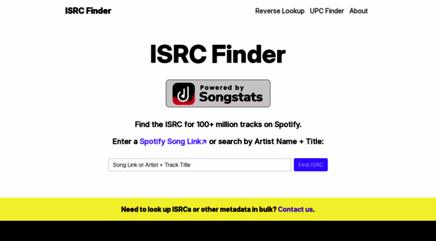 isrcfinder.com - ISRC Finder - Search the ISRC ... - ISRC Finder