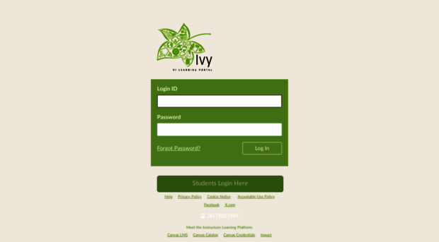 ivy.ri.edu.sg - Canvas Login | Instructure - Ivy Ri